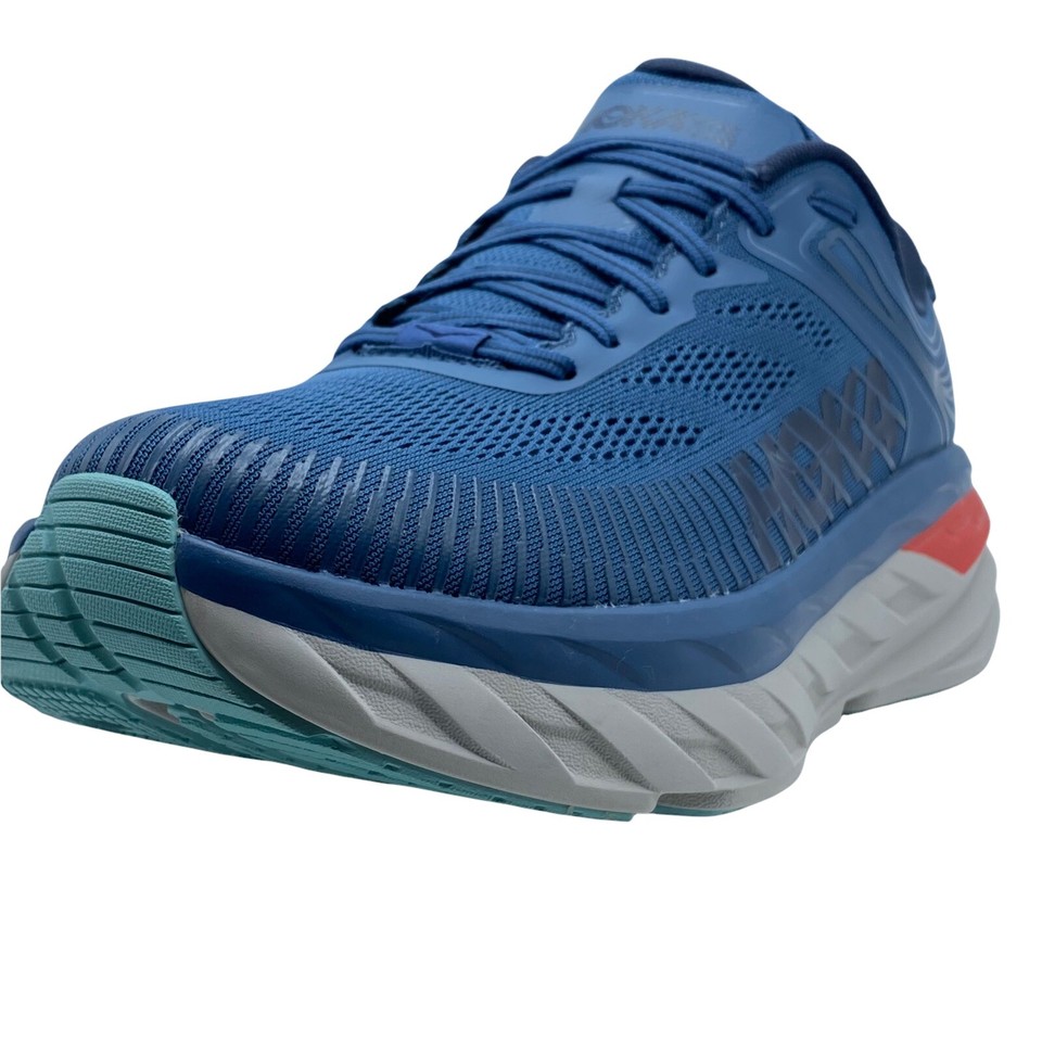 HOKA ONE ONE BONDI 7 REAL TEAL RED MEN RUNNING SHOES SIZE 11.5 2E WORN ...