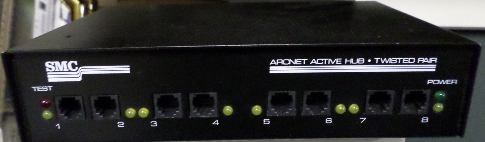 SMC 720.14101 Arcnet Active Hub Twisted Pair 8 Port TP no p/s (1 ...
