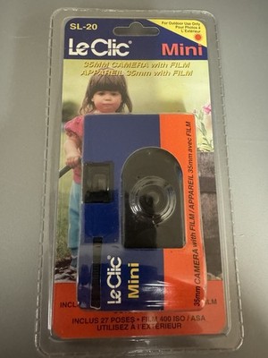 NEW Le Clic CAMERA 35mm SL-20 Mini Single Use Disposable w/ 400 FILM 27 ...