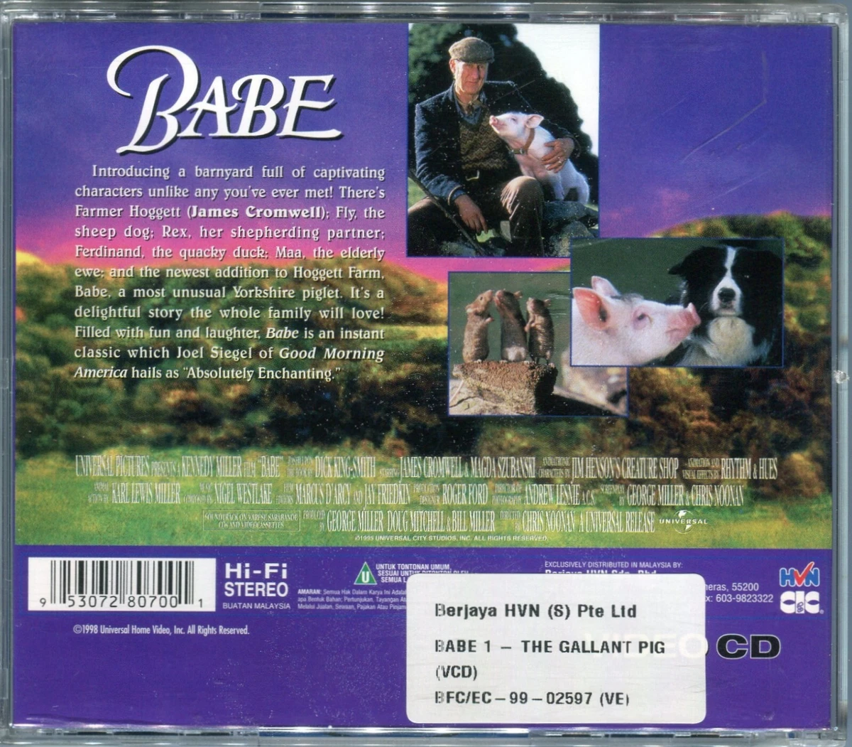Babe Region 1 Dvd 1995