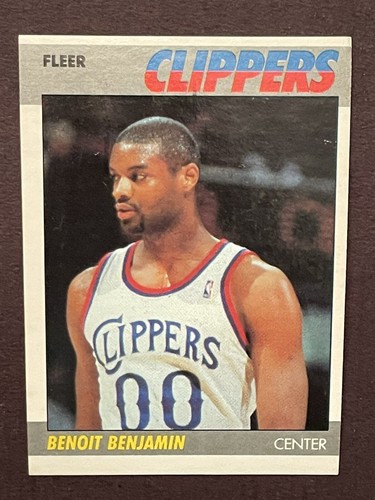 Benoit Benjamin NEAR MINT SHARP CORNERS 1987 Fleer #10 Los Angeles ...