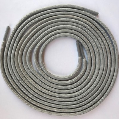 4 pairs Heavy duty Gray round boot laces shoelaces for hiking work ...