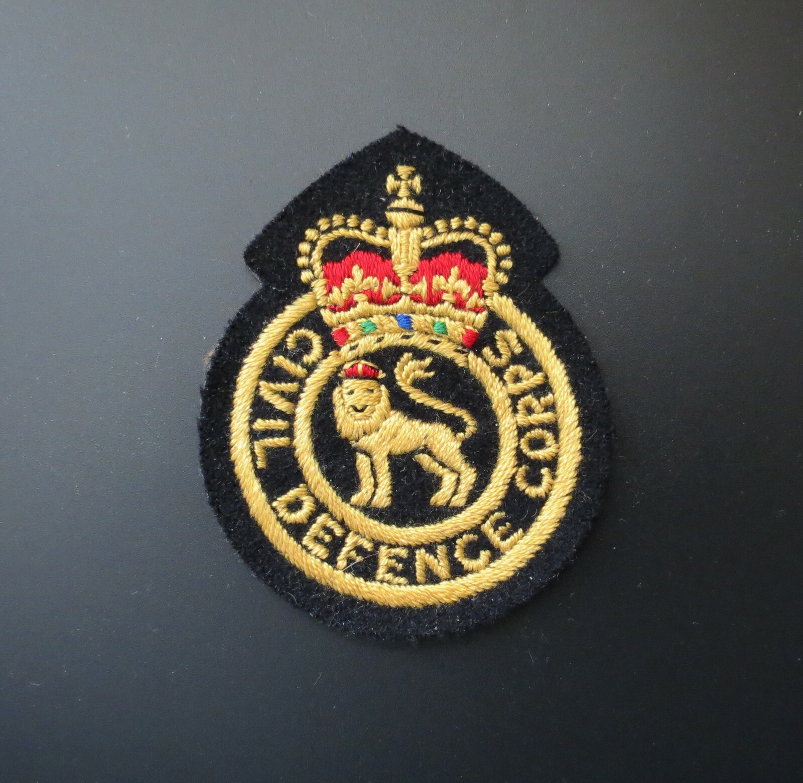 Military Cloth Badges: Army, Air Force, Navy, Civil Defence - Sold ...