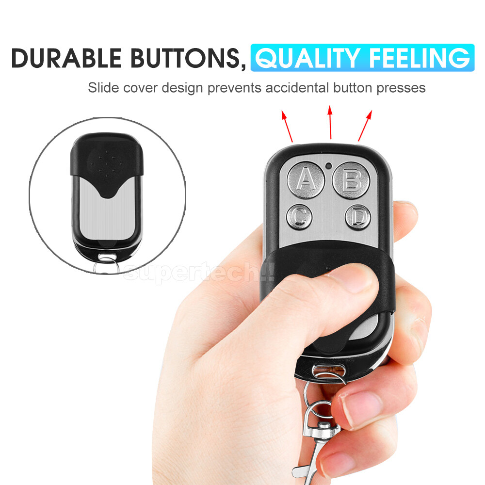 2x Universal Replacement Garage Door Gate Car Cloning Key Remote ...