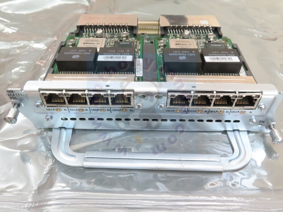 Cisco NM-8CE1T1-PRI 8-Port Channelized T1/E1 and ISDN PRI Network ...