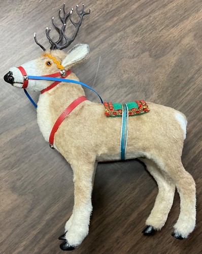 Sweet Antique Vintage German FAO Schwarz Reindeer Fur Mid-Century 6.5 ...