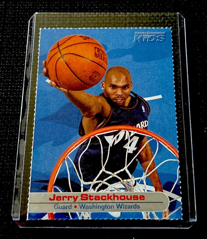 Jerry Stackhouse Rare Washington Wizards 2003 SI for Kids card NM+ | eBay