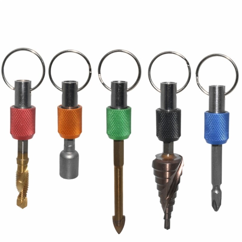 Bit Holder Keychain Impact Drill Bit Keychain Quick Change Adapter Self ...