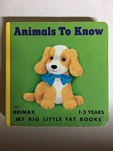 Animals to Know (My Big Little Fat Books) - Hardcover By M Rogers ...