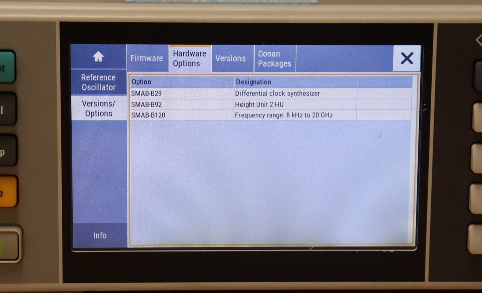 Rohde Schwarz SMA100B High Performance RF Signal Generator 8kHz-20GHz ...