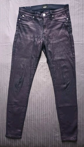 Hudson Bailey Mid Rise Skinny Jeans Women's 31x30 Black Stretch Lyocell ...