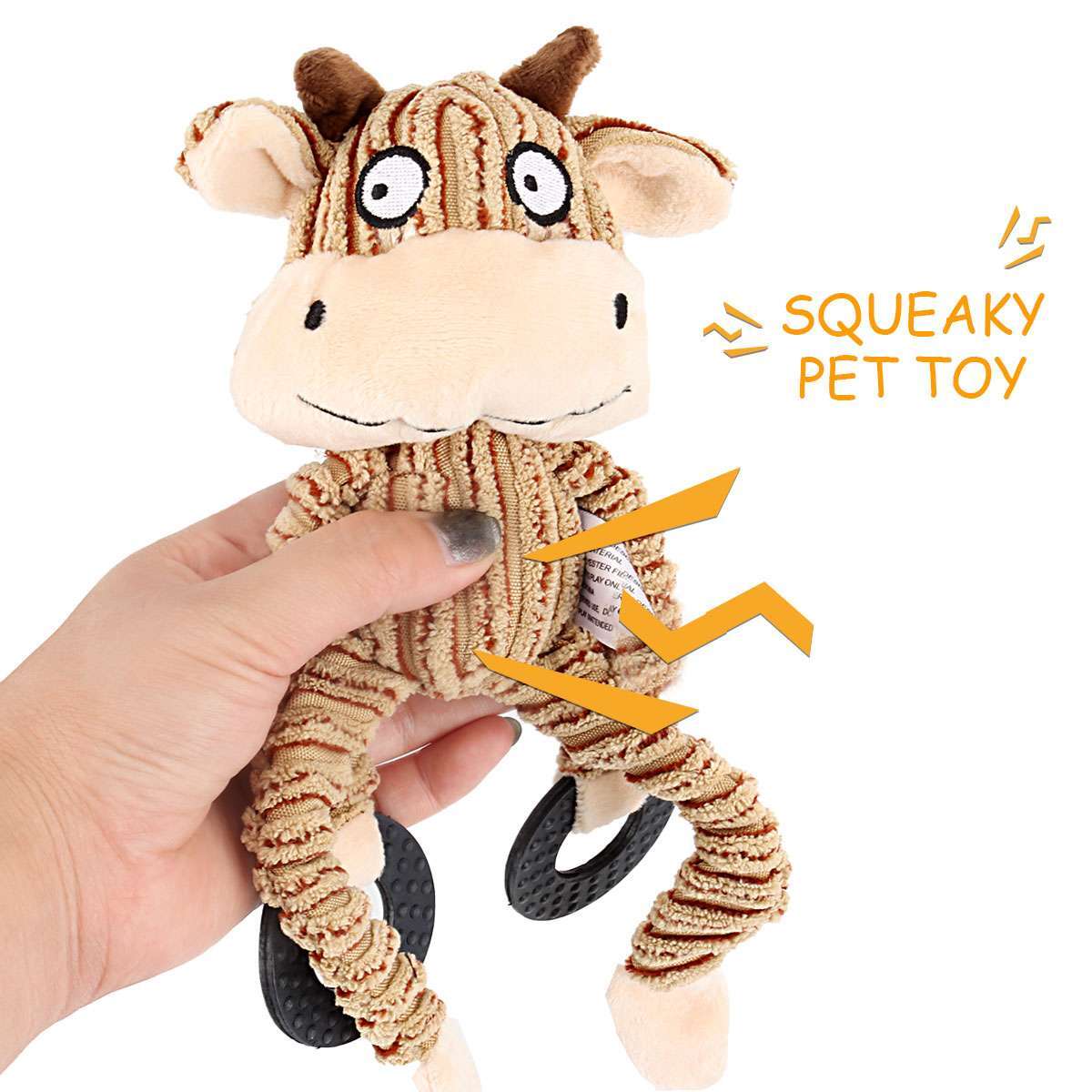 Dog Chew Toy Squeaky for Aggressive Chewers with Squeakers Durable ...