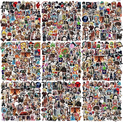 Anime Stickers 300Pcs Mixed W/ 12 Classic Anime Theme Vinyl Stickers ...