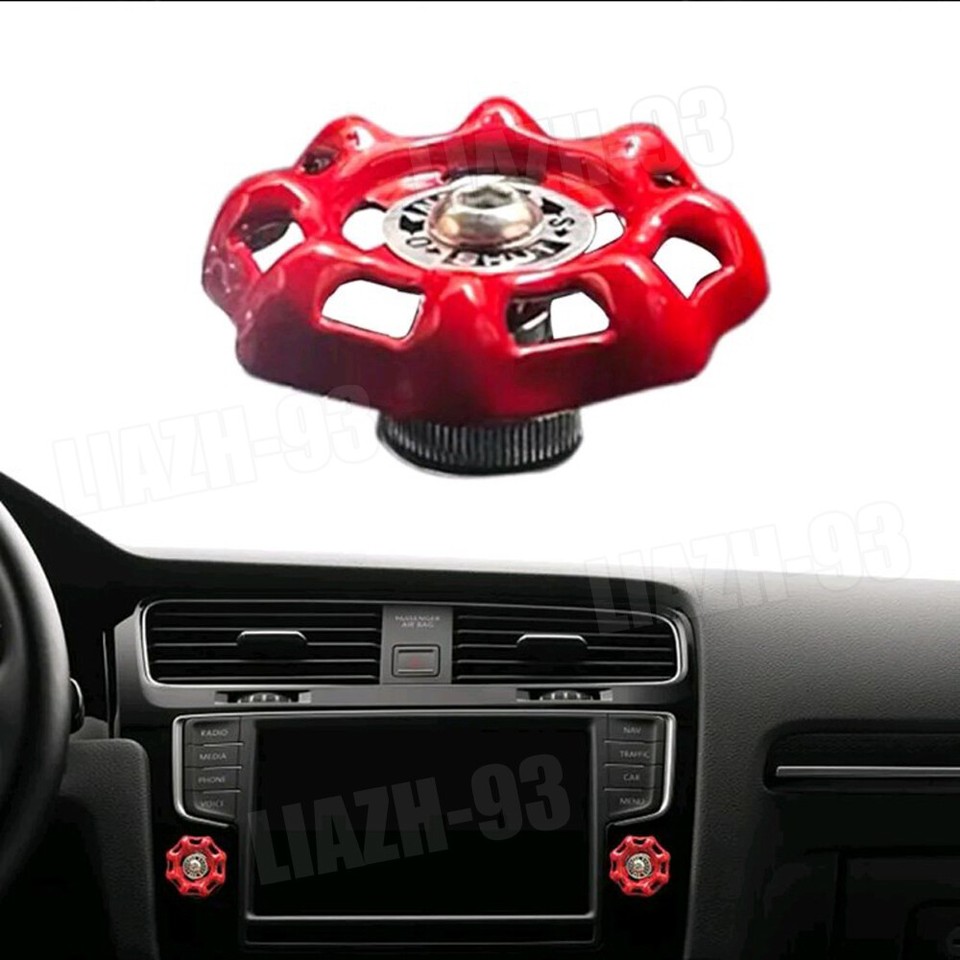 Red Car Interior Accessories Engine Start Ignition Stop Button ...