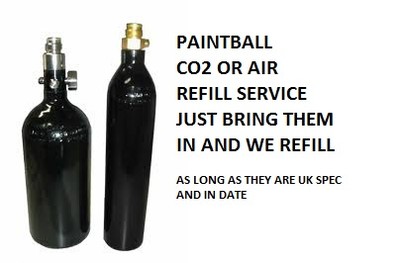 PAINTBALL REFILL SERVICE .. AIR BOTTLE OR CO2 TANK REFILL (BOTTLE NOT ...