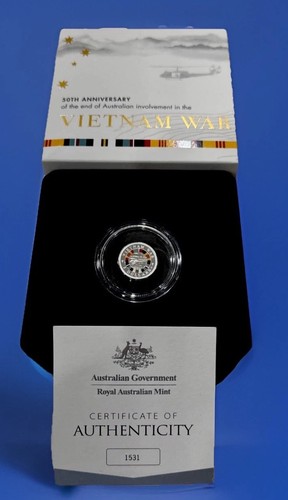 🔥2023 $2 'C' Mint mark Silver Proof Coin Vietnam War 50th Anniversary🌟 ...