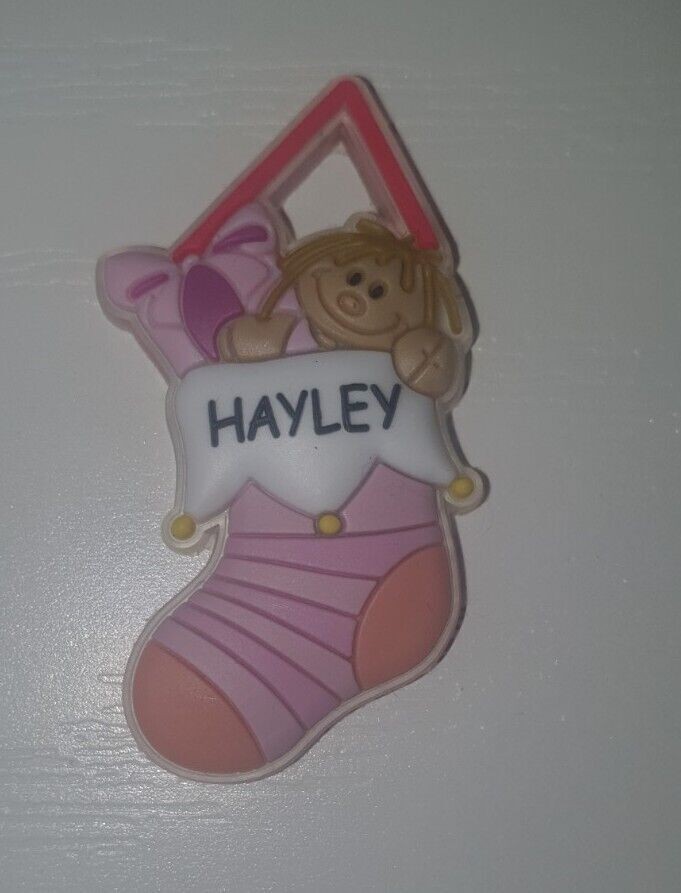 Children's Personalised Rubber Boy/Girl Names Christmas Tree Hanging ...