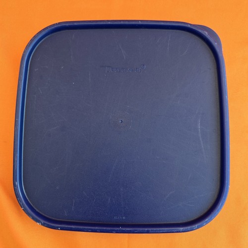 Vintage Tupperware 7.5" Replacement Lid Modular Mates Square Blue #1623 ...