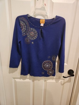 Ruby Red Woman's M Beaded Shirt | eBay