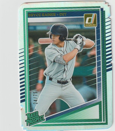 2025 PANINI DONRUSS BRYCE RAINER TIGERS RATED PROSPECT SILVER DIE-CUT ...