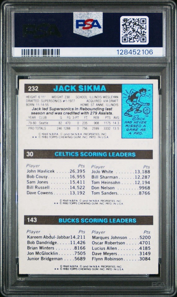 Larry Bird RC/Marques Johnson/Jack Sikma 1980-81 Topps Basketball #48 ...