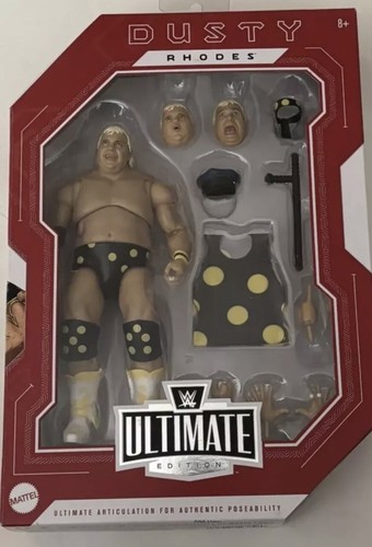 WWE ULTIMATE EDITION DUSTY RHODES MATTEL WRESTLING ACTION FIGURE WWF ...