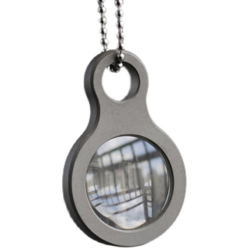 EDC Titanium Alloy Magnifier Glass Convex Lens Outdoor Portable Multi ...