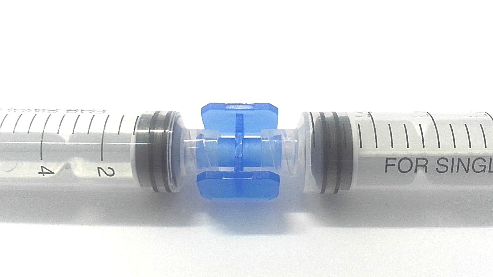 RAPIDFILL Luer Lock-to-LL Connectors -Blue-Pink-Green-Transparent 5 pcs ...