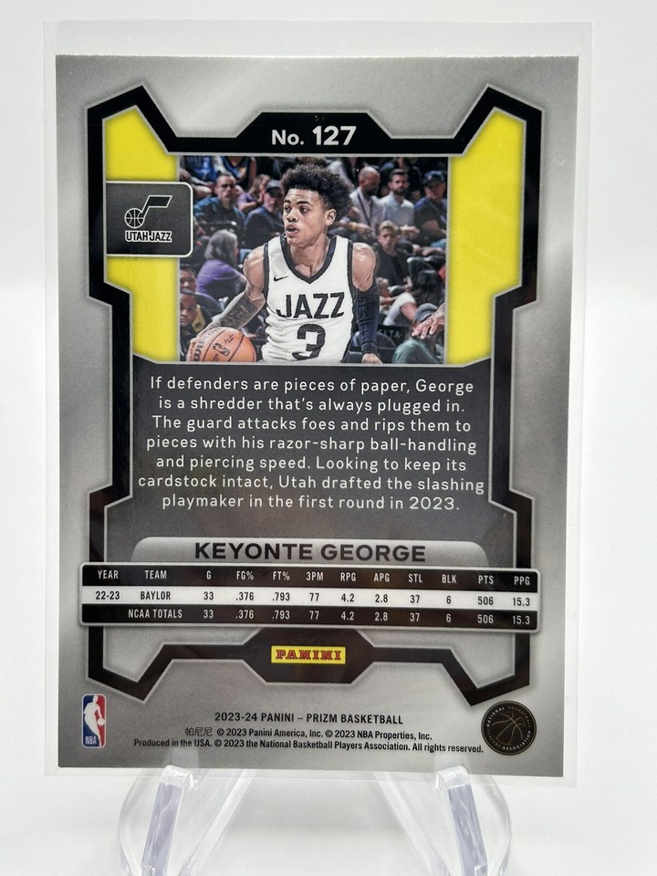 2023-24 Panini Prizm Keyonte George Base Rookie Card # 127 | eBay