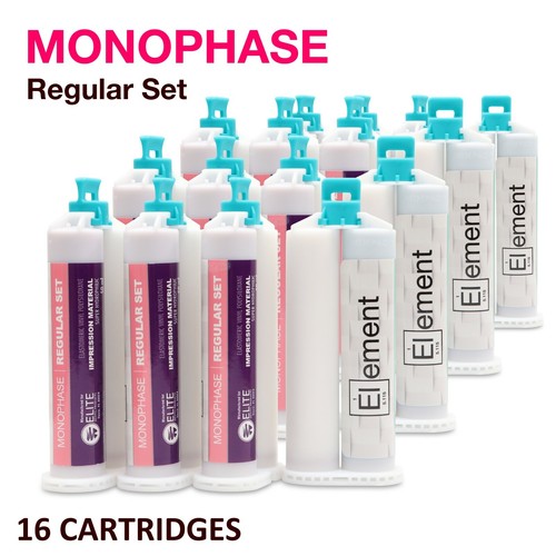 Element MONOPHASE VPS PVS Impression Material REGULAR Set 16 X 50ML ...