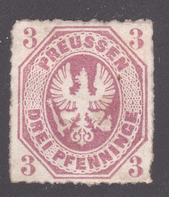 PRUSSIA STAMP #14 -- 3pf COAT OF ARMS- 1867 -- UNUSED | eBay