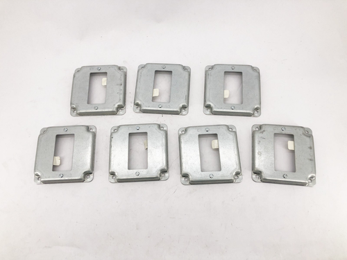 Lot of 7 New Steel City RS 16 CC Square GFCI Receptacles 4" 1-Gang - No ...