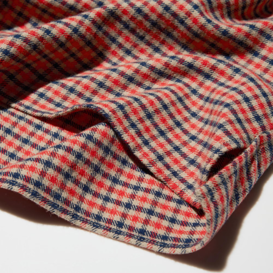 UNIQLO Flannel Boxy Shirt 2025 ( Red / Green ) 479087 Women's Size XS ...