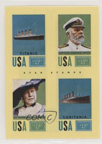 2014 Panini Golden Age Star Stamps Captain Edward Smith Titanic ...