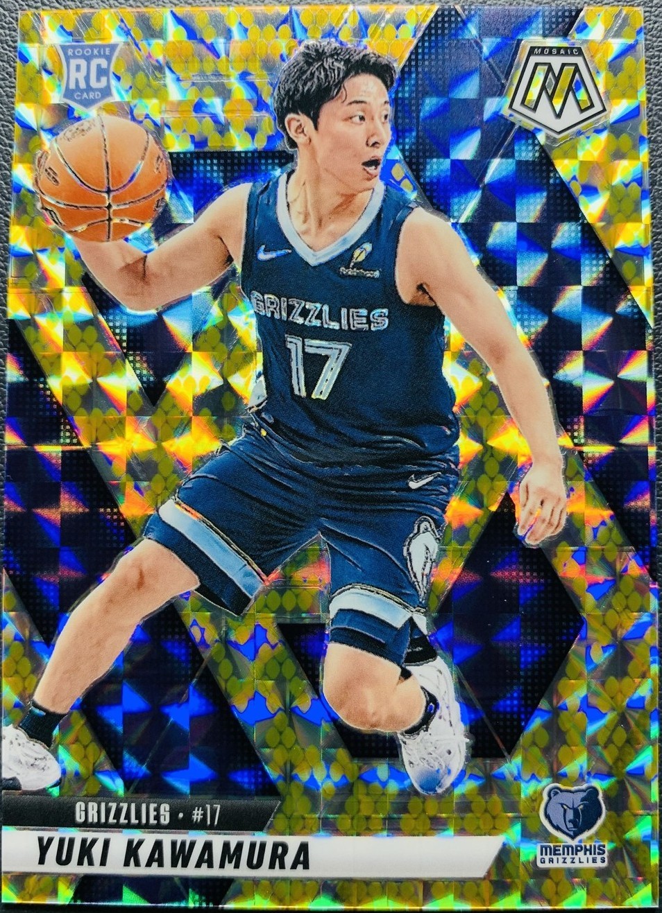 2024-25 Panini Mosaic - Rookies Yuki Kawamura #209 Gold Snakeskin ...