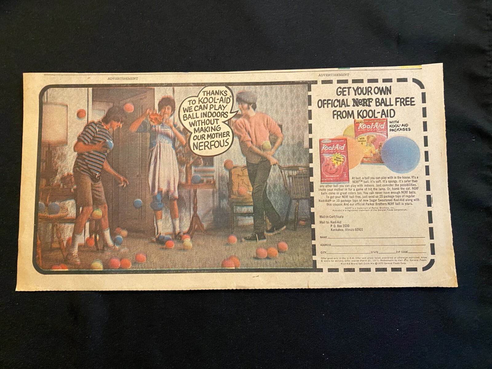 #02 MONKEES NERF BALL Sunday Comics Ad KOOL-AID PROMO September 13 ...