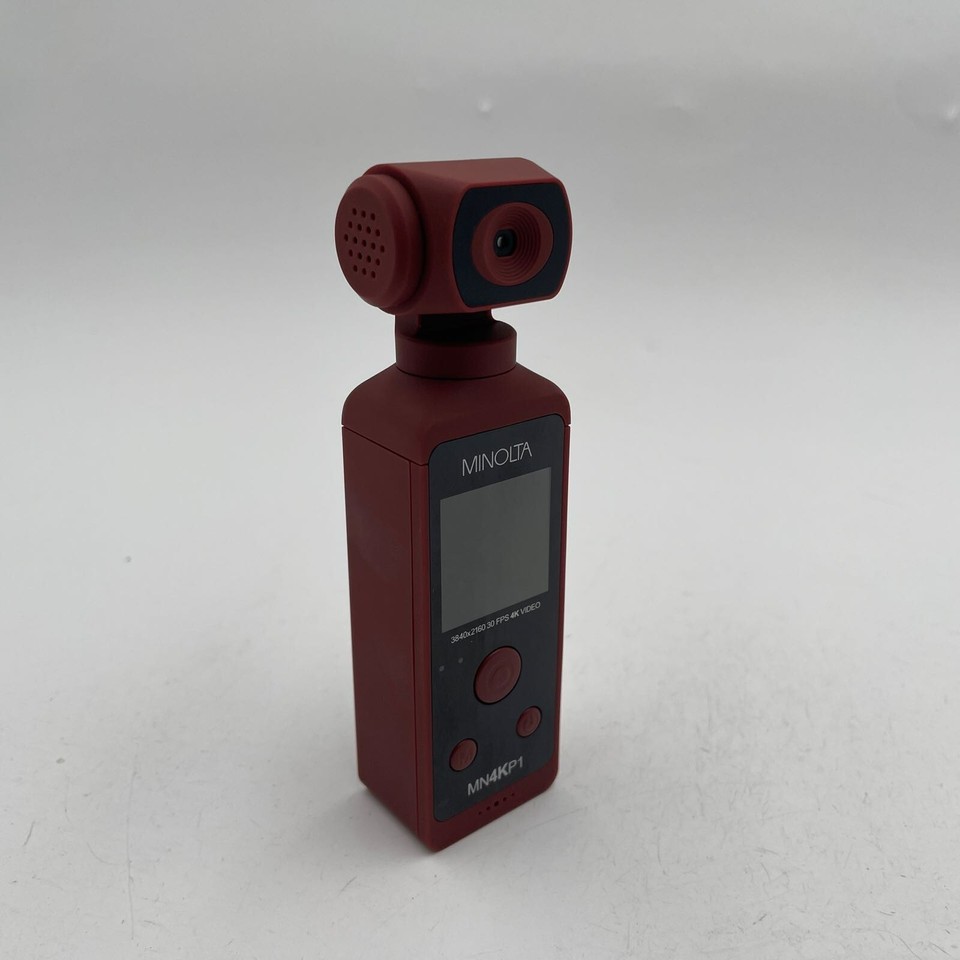 Minolta MN4KP1 4K Ultra HD Wi-Fi Enabled Pocket Camcorder Red | eBay