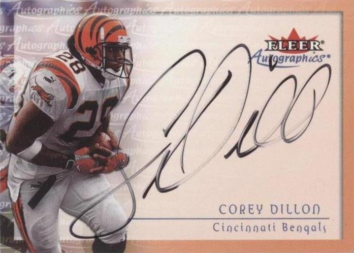 2000 Fleer Tradition - Autographics Corey Dillon (AU) for sale online ...