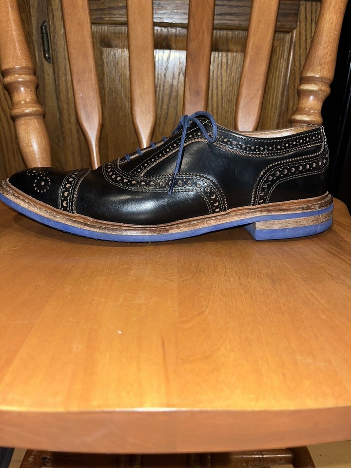 Allen Edmonds Strandmok Black Chromexcel Leather Cap-Toe Oxford Size 8. ...