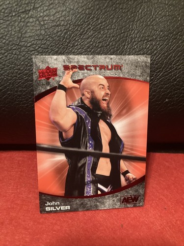 2021 UPPER DECK AEW SPECTRUM WRESTLING JOHN SILVER #47 RED BASE ...