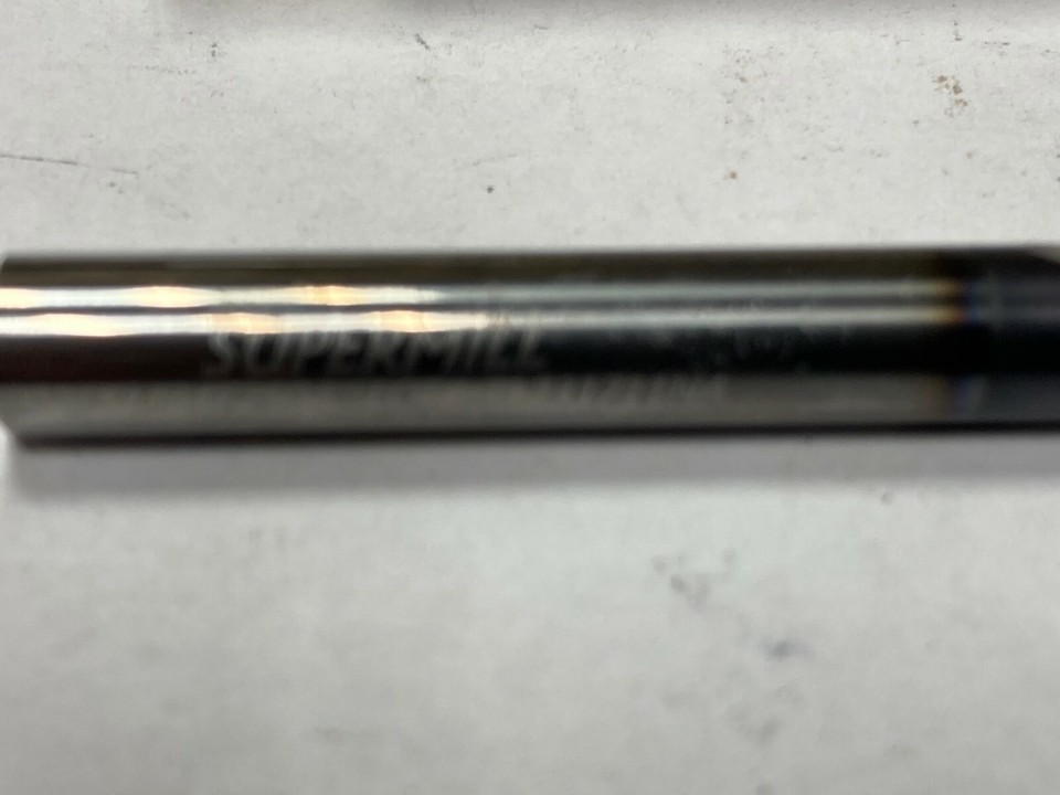 Supermill SMB4F250A, 1/4" 4 Fl, Ball Nose Carbide End Mill, ALTiN, USA ...
