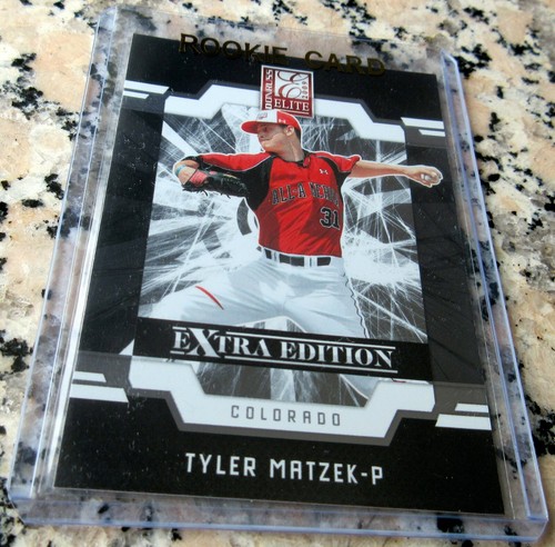 TYLER MATZEK 2009 Donruss #1 Draft Pick 1st TRUE Rookie Card RC Giants ...