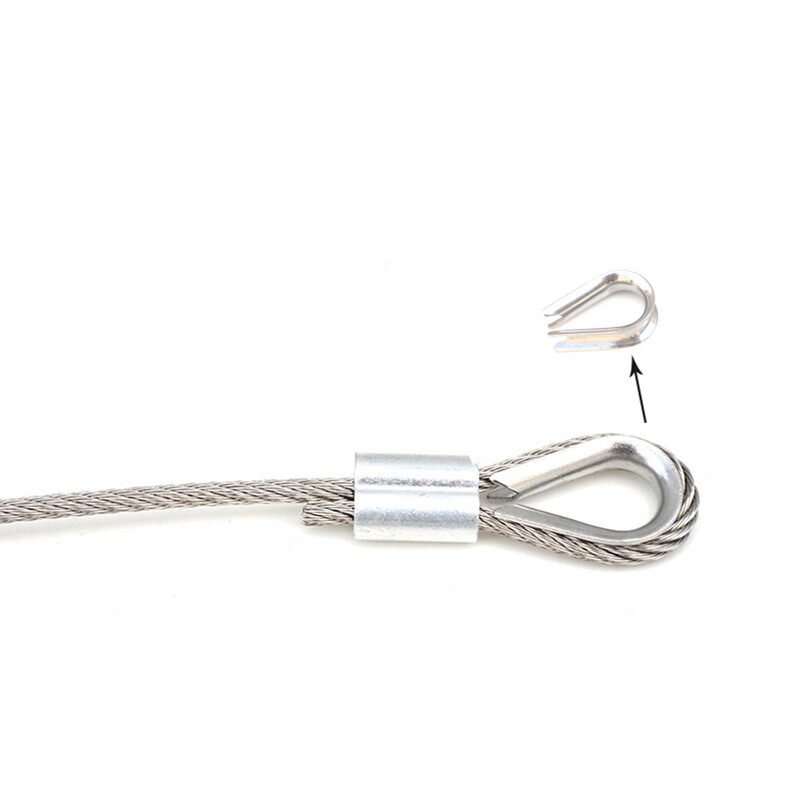 Wire Rope Cable Clamp Thimble U Bolt Turnbuckle Tensioner 316 Stainless ...