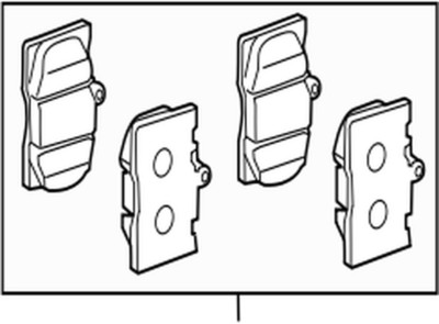 04465-30491 Toyota Pad kit, disc brake, front 0446530491, New Genuine ...