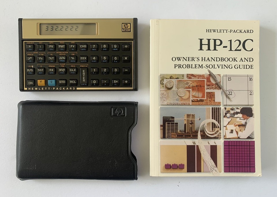 HP 12C Hewlett Packard Financial Calculator Original Box Minty!!! | eBay