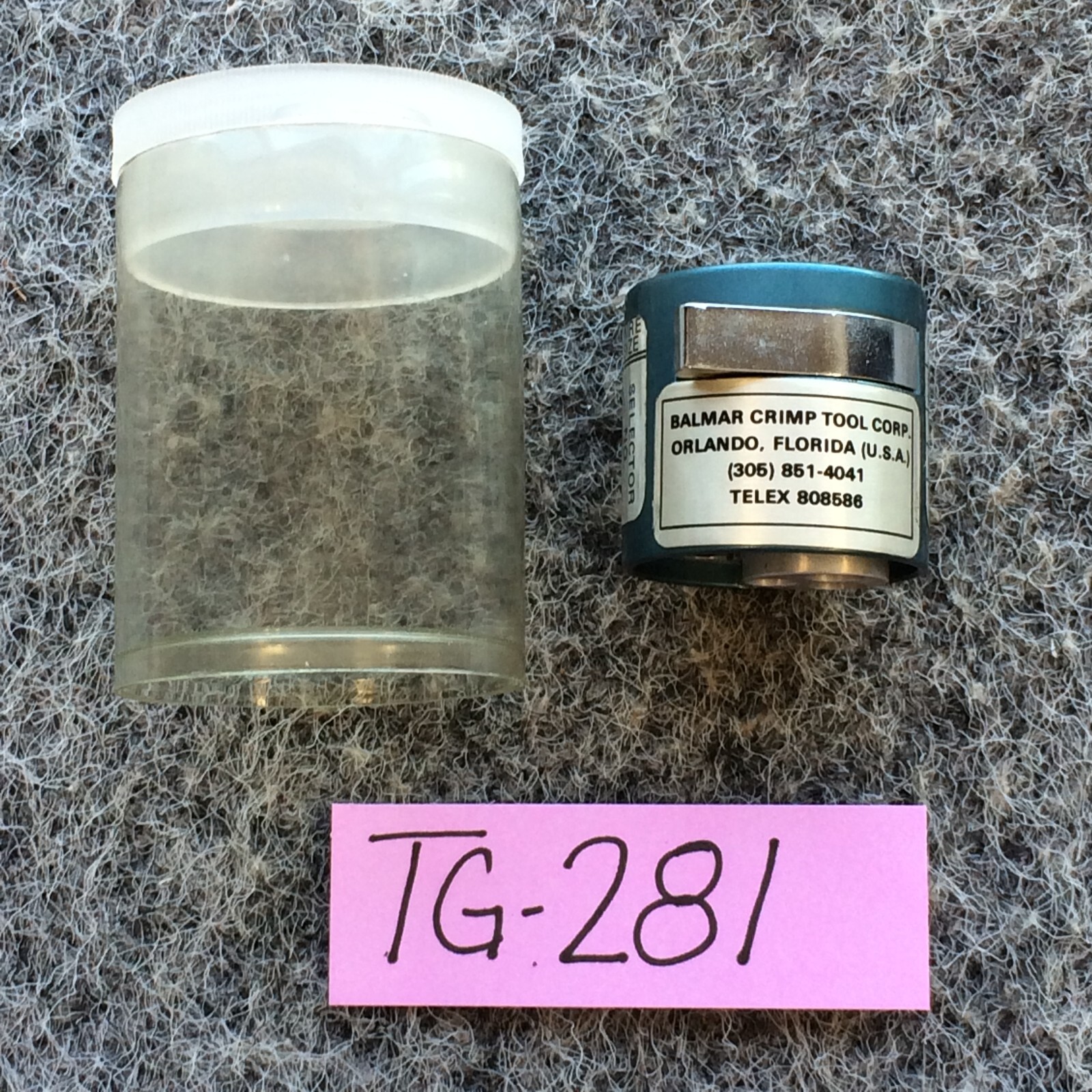 Balmar Crimp Tool Telex 808586 Turret Head Positioner NOS | eBay