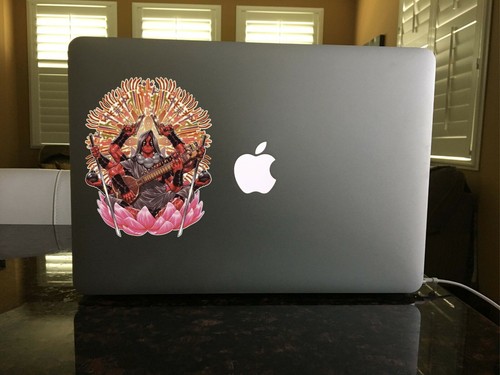 30-181 Deadpool Lotus Flower Zen Window vinyl decal Tag Street Art Wade ...