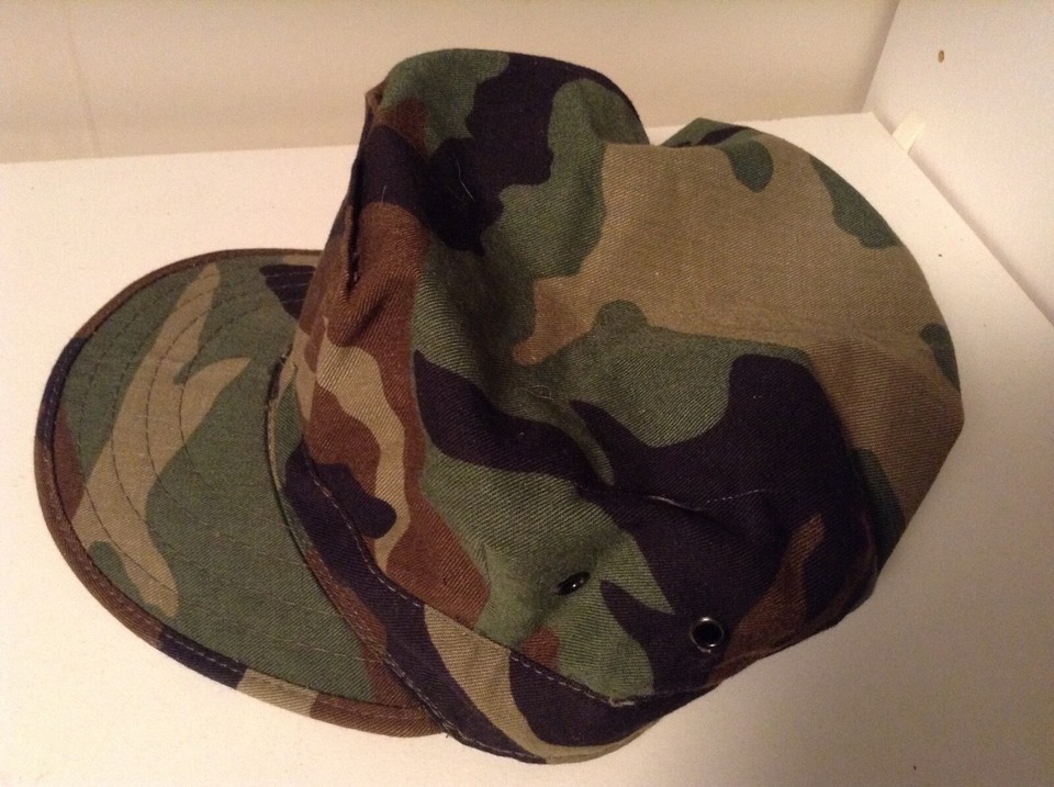 USMC 8 Point Field Cap Utility Hat Vintage Marine Corps 1988 Semper Fi ...