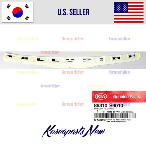 FRONT Hood Emblem Nameplate 86310S9010 CHROME ⭐GENUINE⭐ Kia Telluride ...
