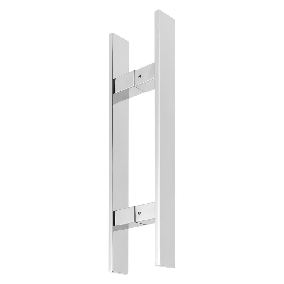 Stainless Steel Double Sided Push Pull Door Handle, H-shaped Door Pull ...